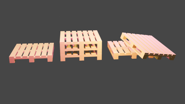 Construction pallets Free 3D Model in Miscellaneous 3DExport