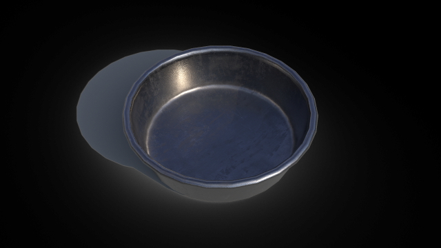 Simple Dish 3D Model in Cookware Tools 3DExport