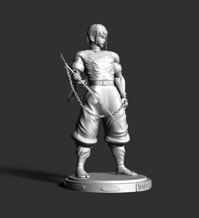 Tengen Uzui - Demon Slayer 3D Print Model in Figurines 3DExport