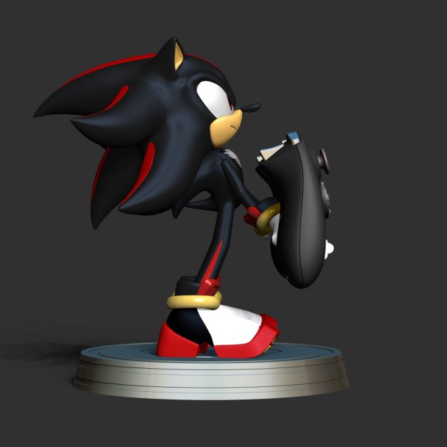 Shadow The Hedgehog 3D Print Model in Figurines 3DExport