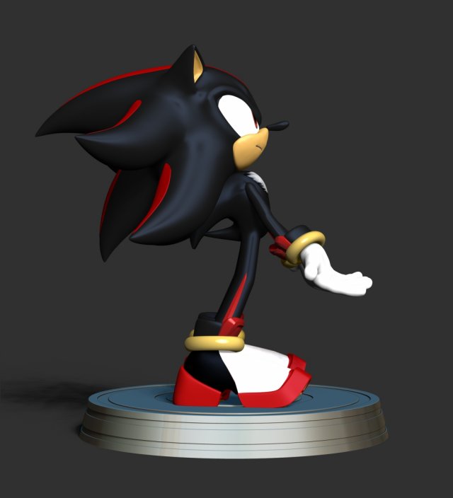 Shadow The Hedgehog 3D Print Model in Figurines 3DExport