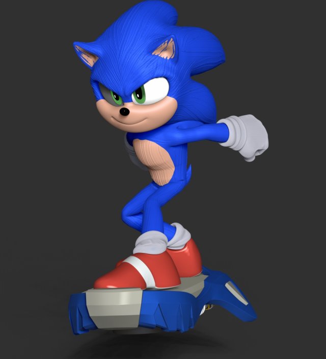 Sonic the Hedgehog 2 Modelo de impresión 3D in Figurillas 3DExport