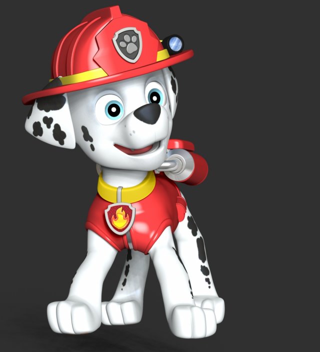 Marshall - Paw Patrol 3D Print Model in Figurines 3DExport