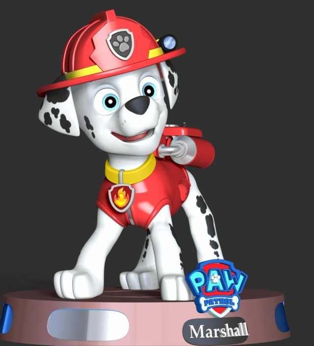Marshall - Paw Patrol 3D Print Model in Figurines 3DExport