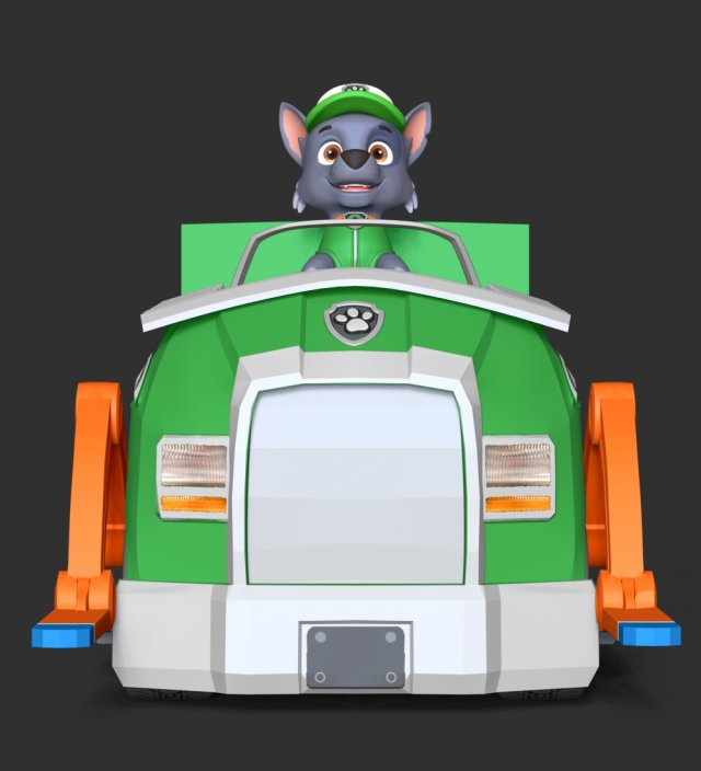 Rocky - Paw Patrol 3D Print Model in Figurines 3DExport