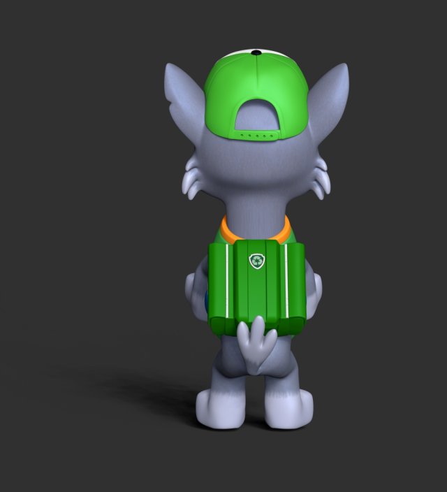 Rocky - Paw Patrol 3D Print Model in Figurines 3DExport