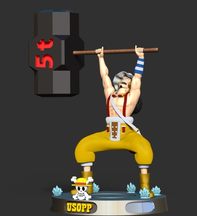 God Usopp - One Piece 3D Print Model in Figurines 3DExport