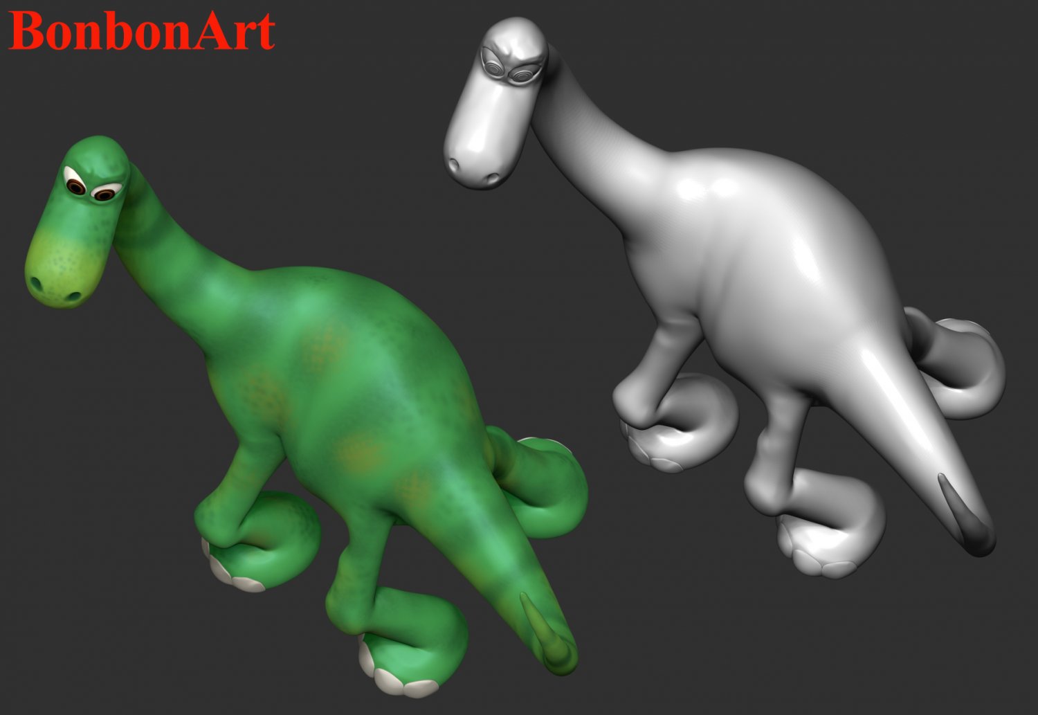 Spacecraft 3d Dinosaur