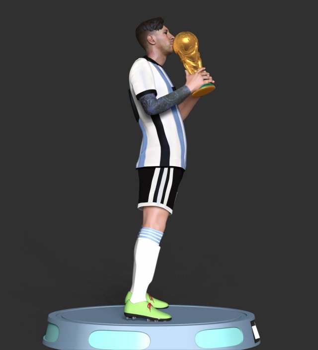 Lionel Messi 3D Print Model in Figurines 3DExport