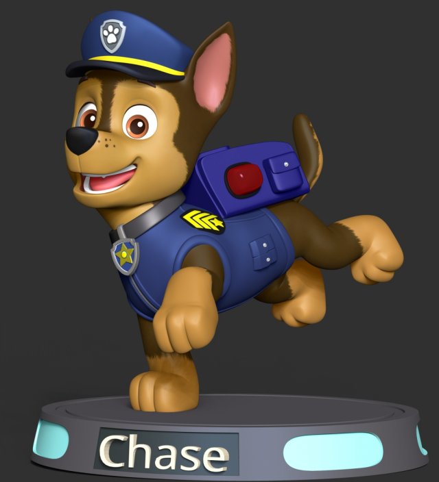 Chase 3D Print Model in Figurines 3DExport
