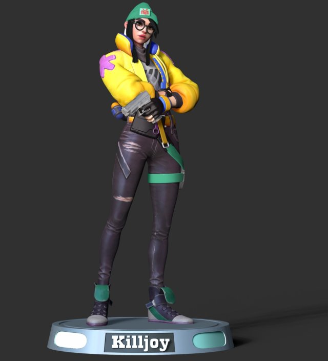 Killjoy - Valorant 3D Print Model in Figurines 3DExport