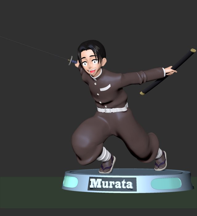 Murata - Demon Slayer 3D Print Model in Figurines 3DExport
