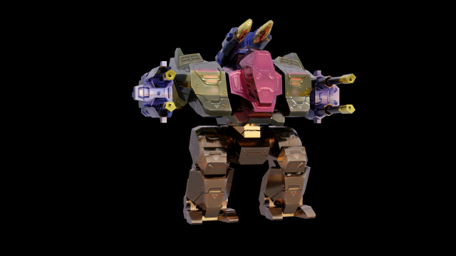 5Dollar Store Rigged Mech Game Ready 3D Model in Other 3DExport