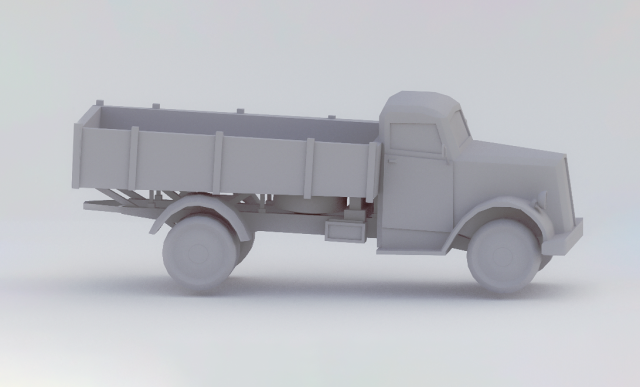 Opel blitz 3D Model in Old Cars 3DExport