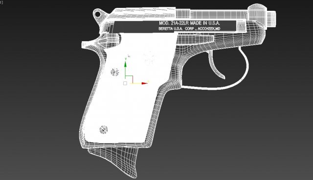 Pistol beretta 22 3D Print 3D Print Model in Toys 3DExport