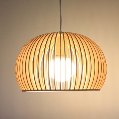 Rattan LED Wood Pendant Light 3D Model in Floor Lamps 3DExport