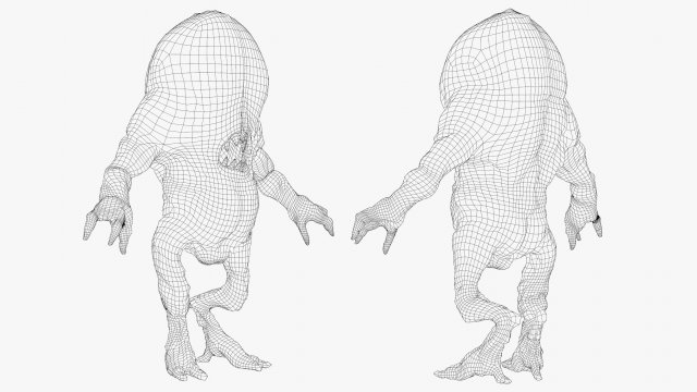 Tick Monster Blender 3D Model in Alien 3DExport