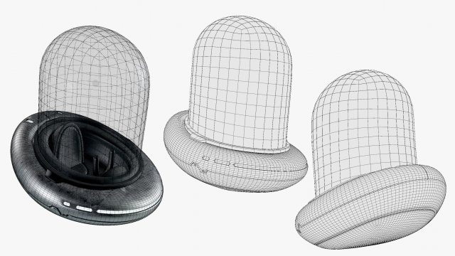 Alien UFO Blender 3D Model in Alien 3DExport