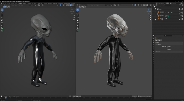 Classic Alien Blender 3D Model in Alien 3DExport