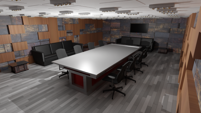 Conference Room 3D Model in Office 3DExport