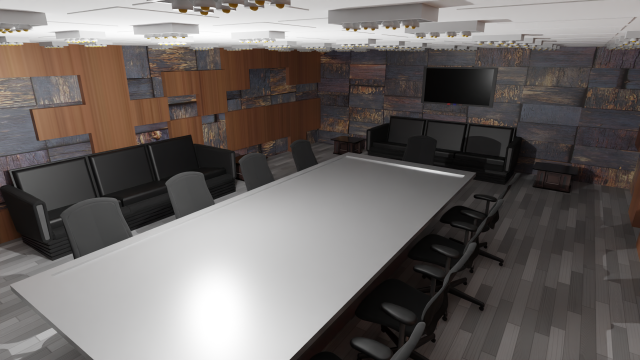 Conference Room 3D Model in Office 3DExport