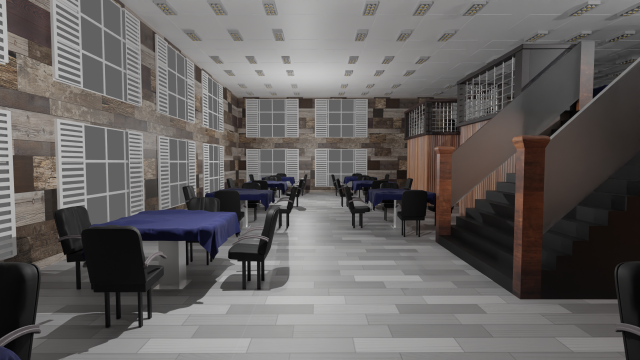 Restaurant Interior 3D Model in Restaurant 3DExport