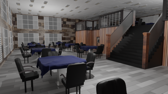 Restaurant Interior 3D Model in Restaurant 3DExport