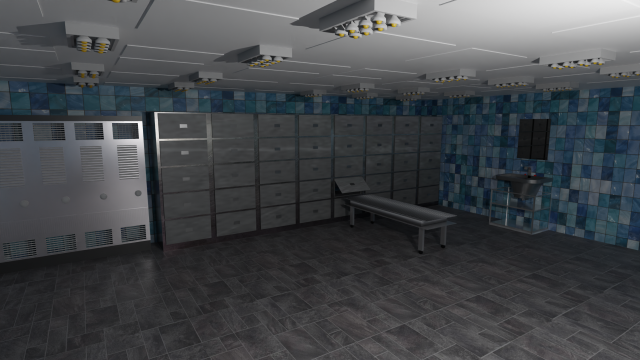 Autopsy Morgue Laboratory 3D Model in Office 3DExport