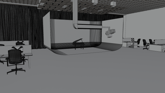 Virtual Studio 3D Model in Office 3DExport