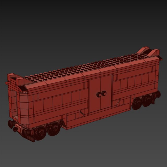 Lego Express Passenger Vagone 3D Model in Train 3DExport