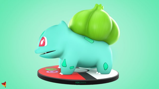 Bulbasaur Pokemon 3D Model in Child 3DExport