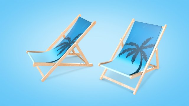 Beach Chair 3D Model in Outdoor items 3DExport