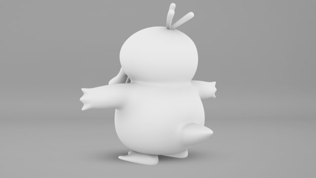 Pokemon Psyduck 3D Model in Fantasy 3DExport