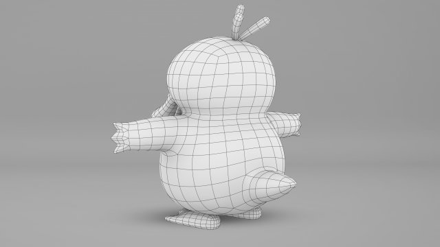 Pokemon Psyduck 3D Model in Fantasy 3DExport