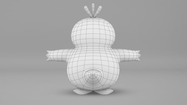 Pokemon Psyduck 3D Model in Fantasy 3DExport