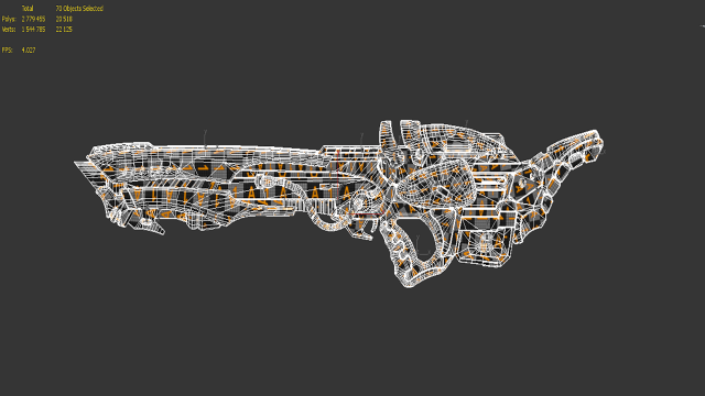 Space rifle 3D Model in Rifle 3DExport