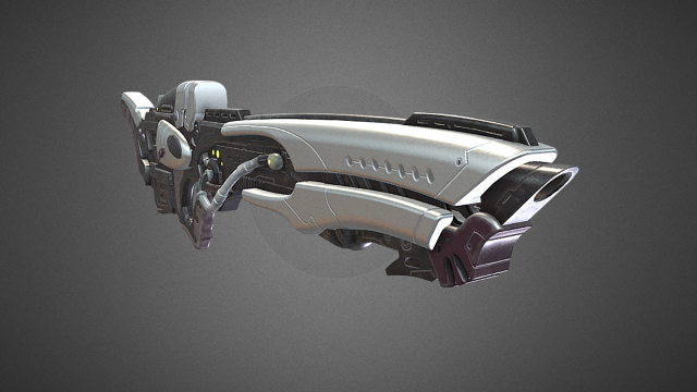 Space rifle 3D Model in Rifle 3DExport