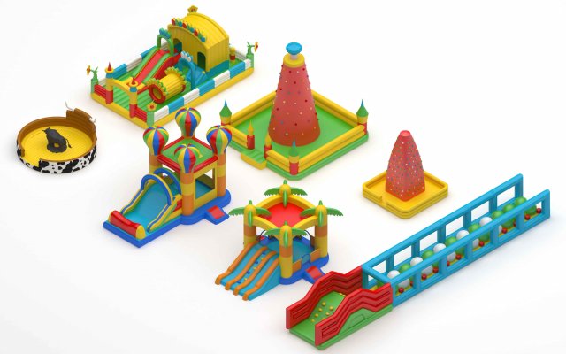 Inflatable Playgrounds 3D Model in Playground 3DExport