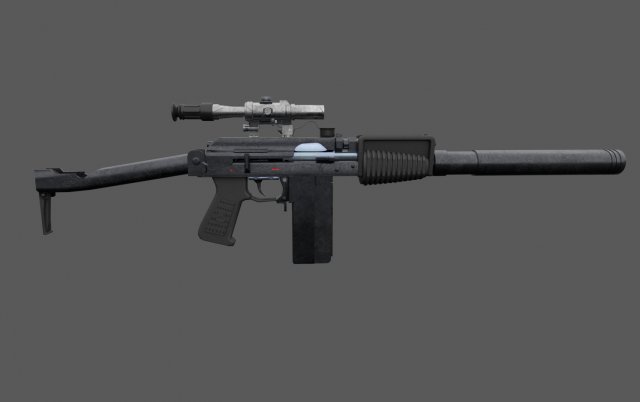 Assualt special opps rifle 9A-91 russian spec forces 3D Model in ...
