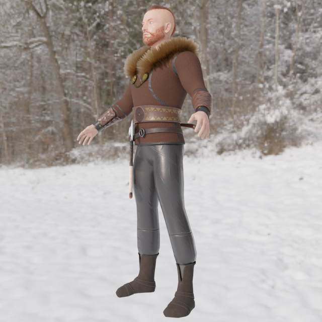 Viking Leif 3D Model in Man 3DExport