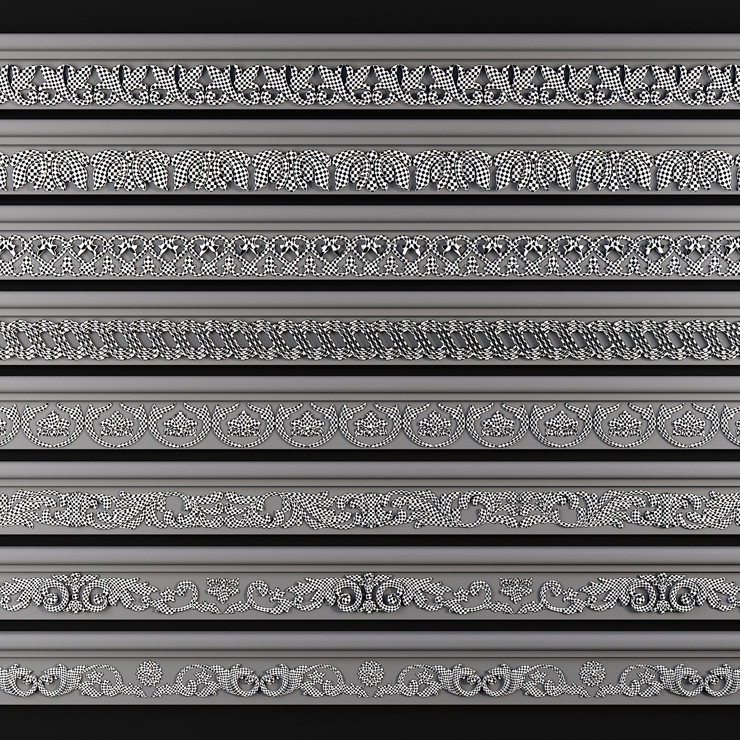 Ornament Trim 01 3D Model in Decoration 3DExport