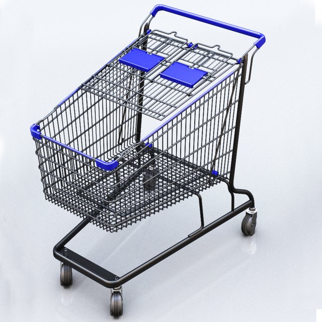 Trolley Large 3D Model in Cart 3DExport