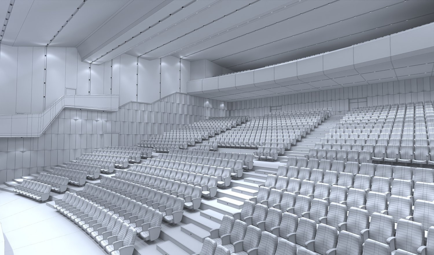 Concert Theatre Hall 3D Models in Hall 3DExport