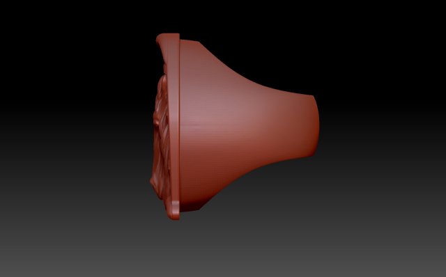 Ring head horse 3D Print Model in Rings 3DExport