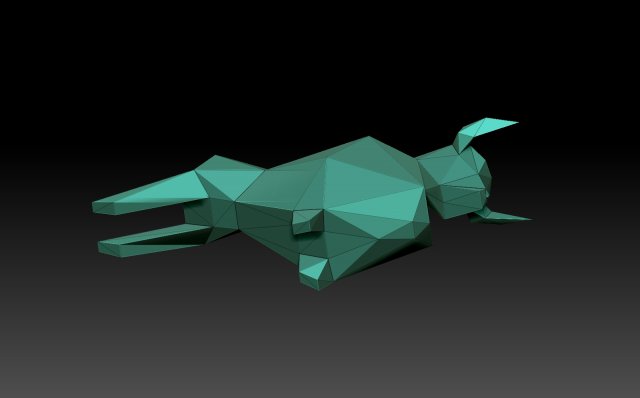 Low poly bull 3D Print Model in Sculpture 3DExport