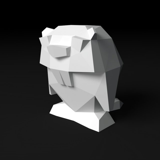 Beaver 3D Print Model in Figurines 3DExport