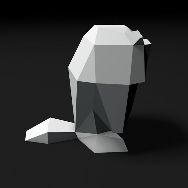 Beaver 3D Print Model in Figurines 3DExport
