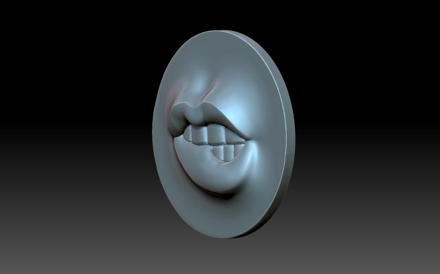 Lips 3D Print Model in Sculpture 3DExport