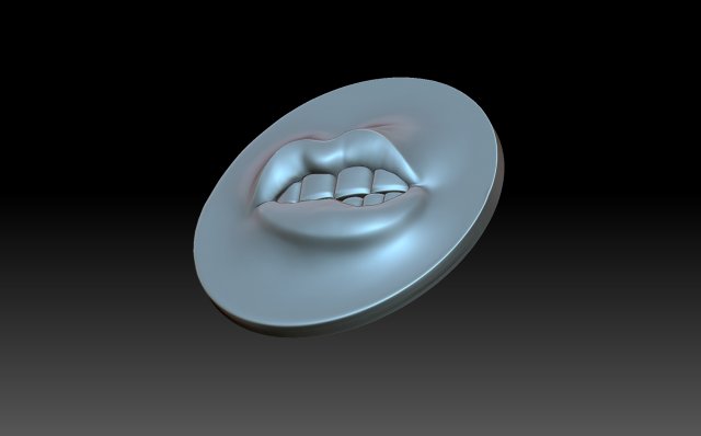 Lips 3D Print Model in Sculpture 3DExport