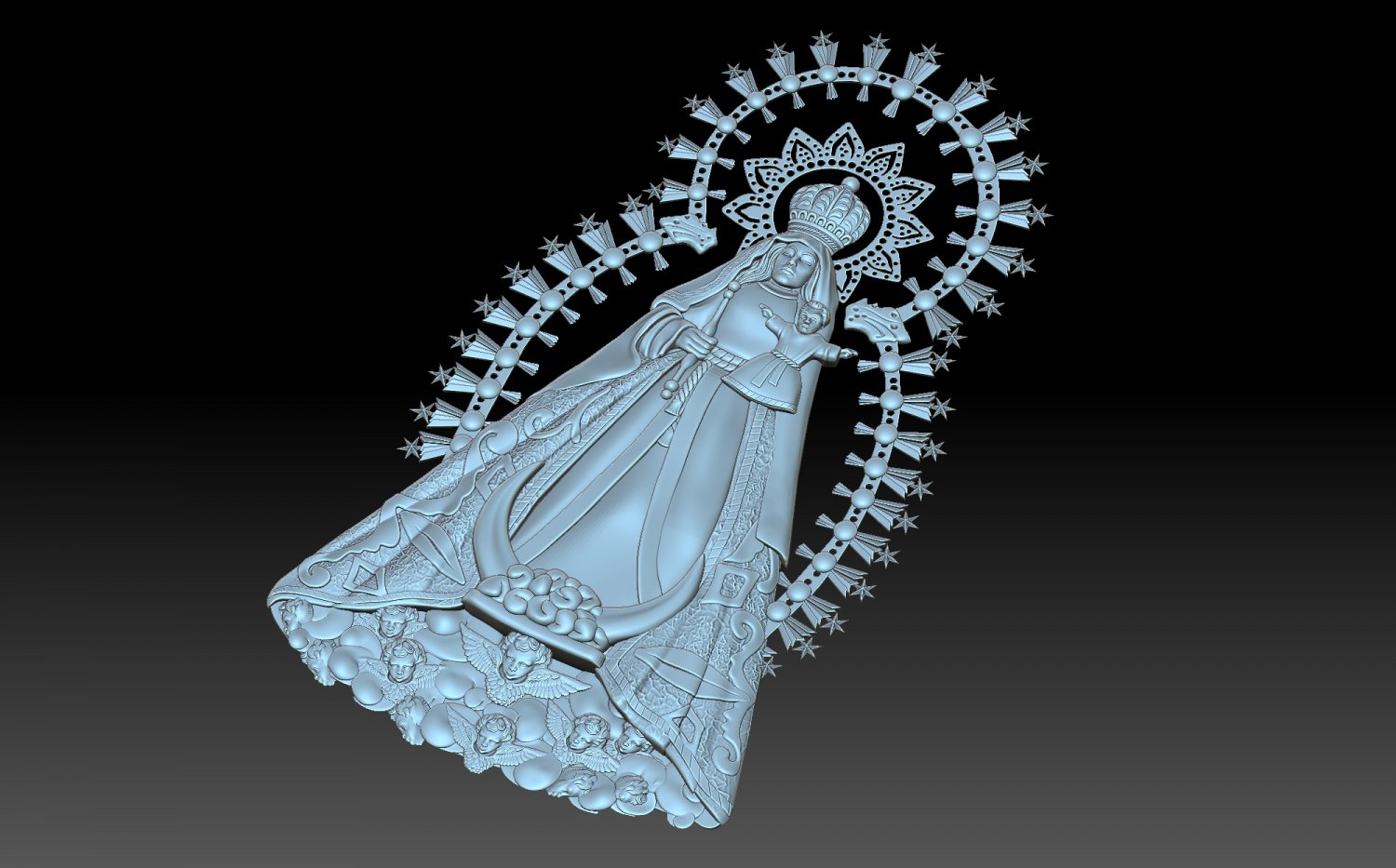 The Virgin Mary 3D Print Models in Other 3DExport
